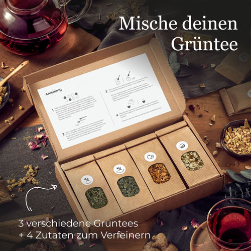 Grüner Tee Selber Machen Set - Bio Grüner Tee Geschenkset
