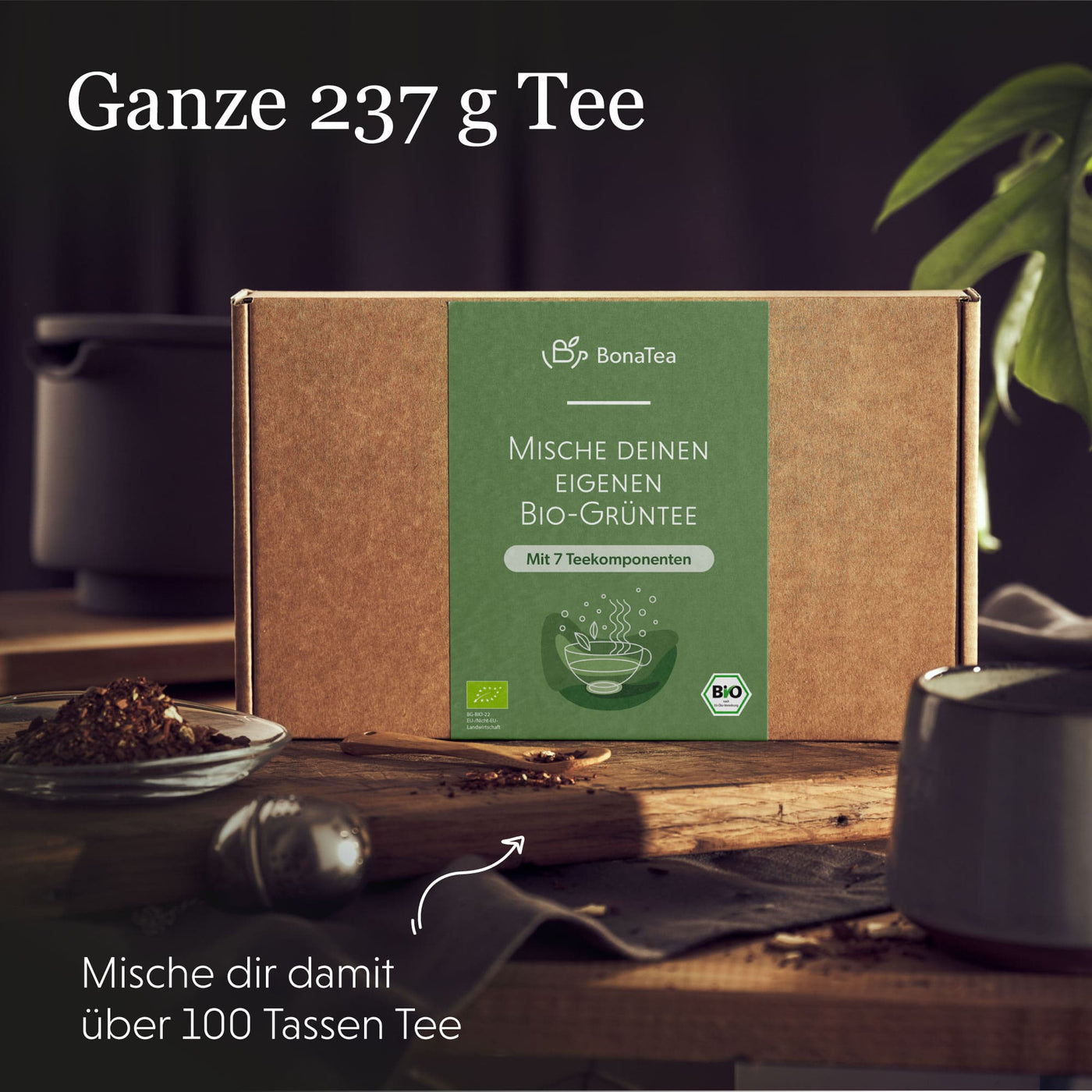 Grüner Tee Selber Machen Set - Bio Grüner Tee Geschenkset